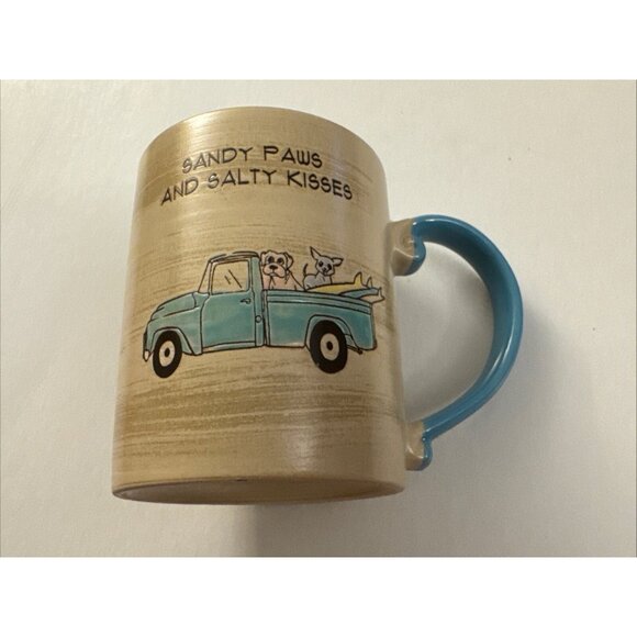 Unbranded | Other | Sandy Paws And Salty Kisses Truck And Dogs Mug Bb3 | Poshmark